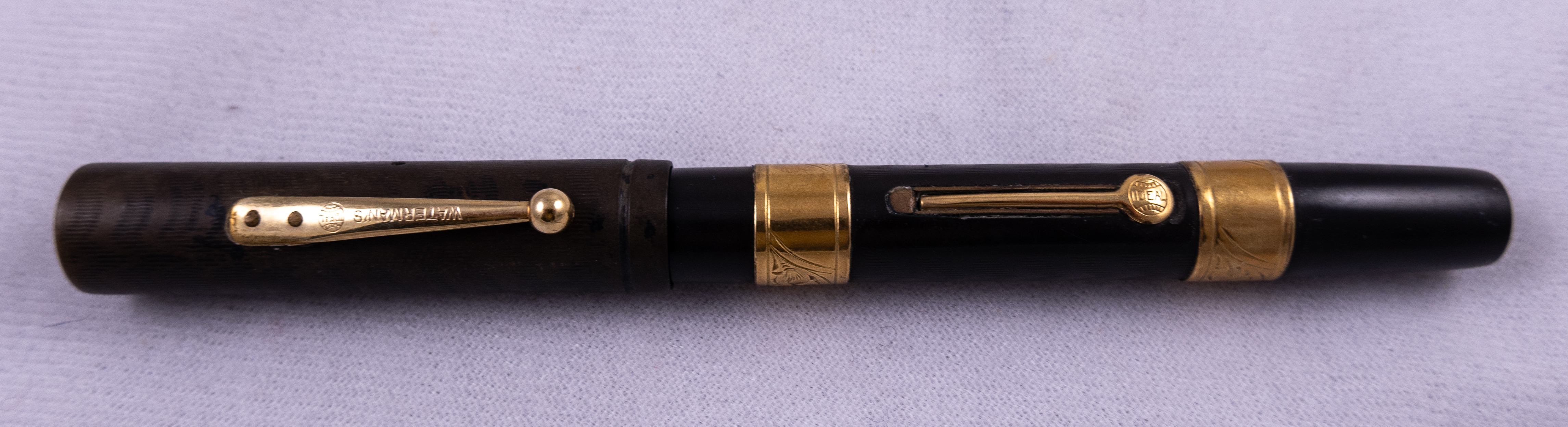 Waterman 54 - BCHR with Two Gold Plated Bands - Flexible Nib (Pen 1212)